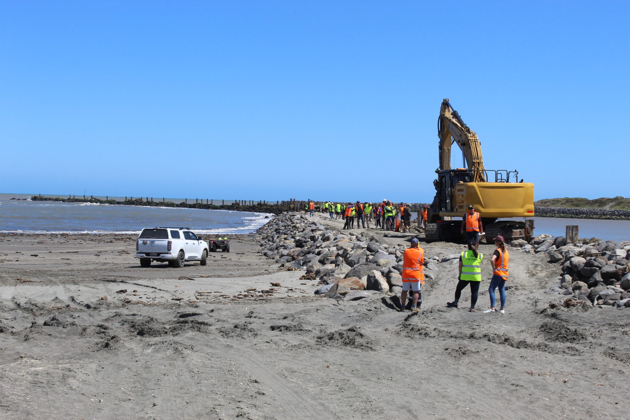 South Mole Construction - Whanganui Port | Te Pūwaha